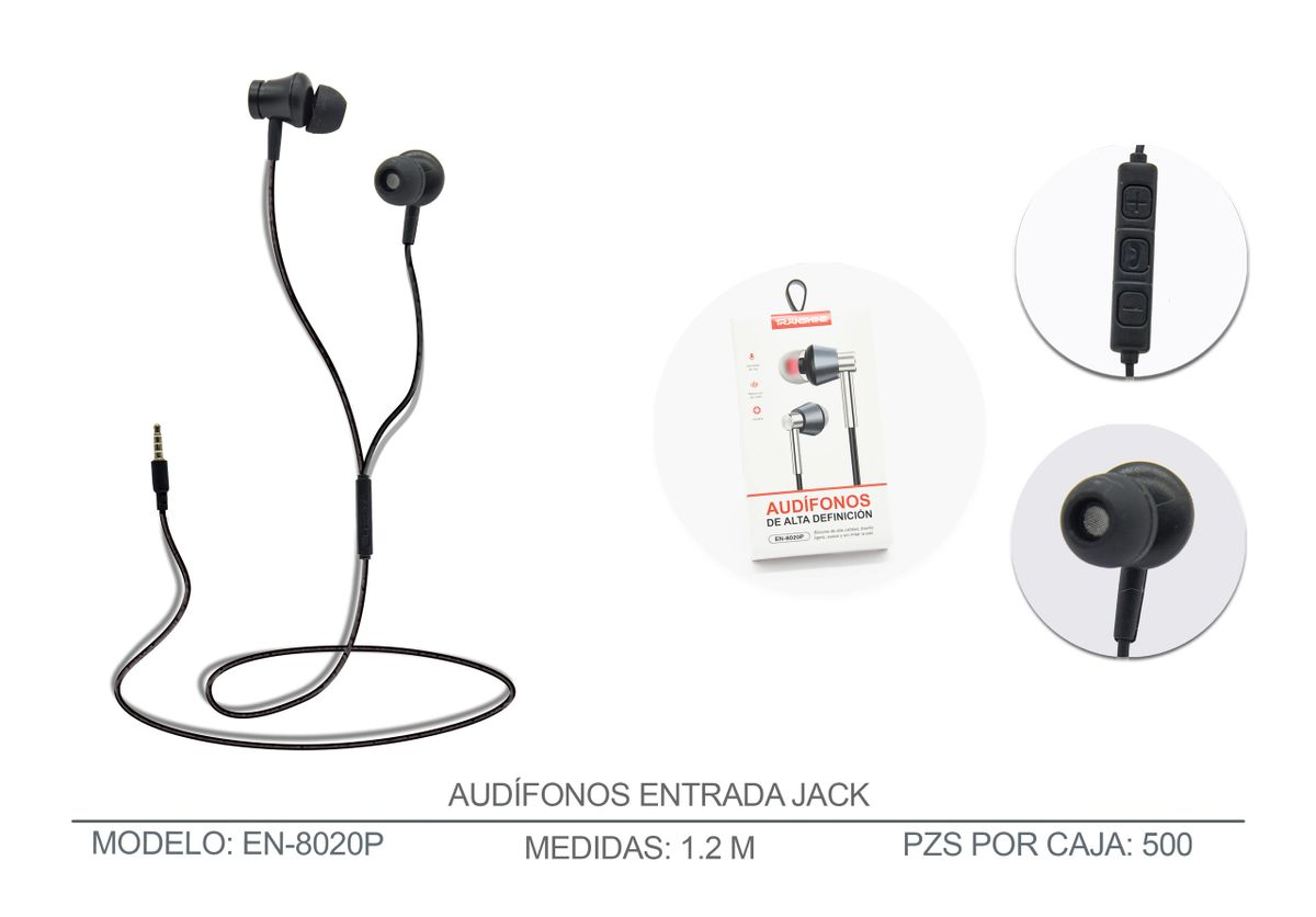 AUD?FONOS ENTRADA JACK/EN-8020P