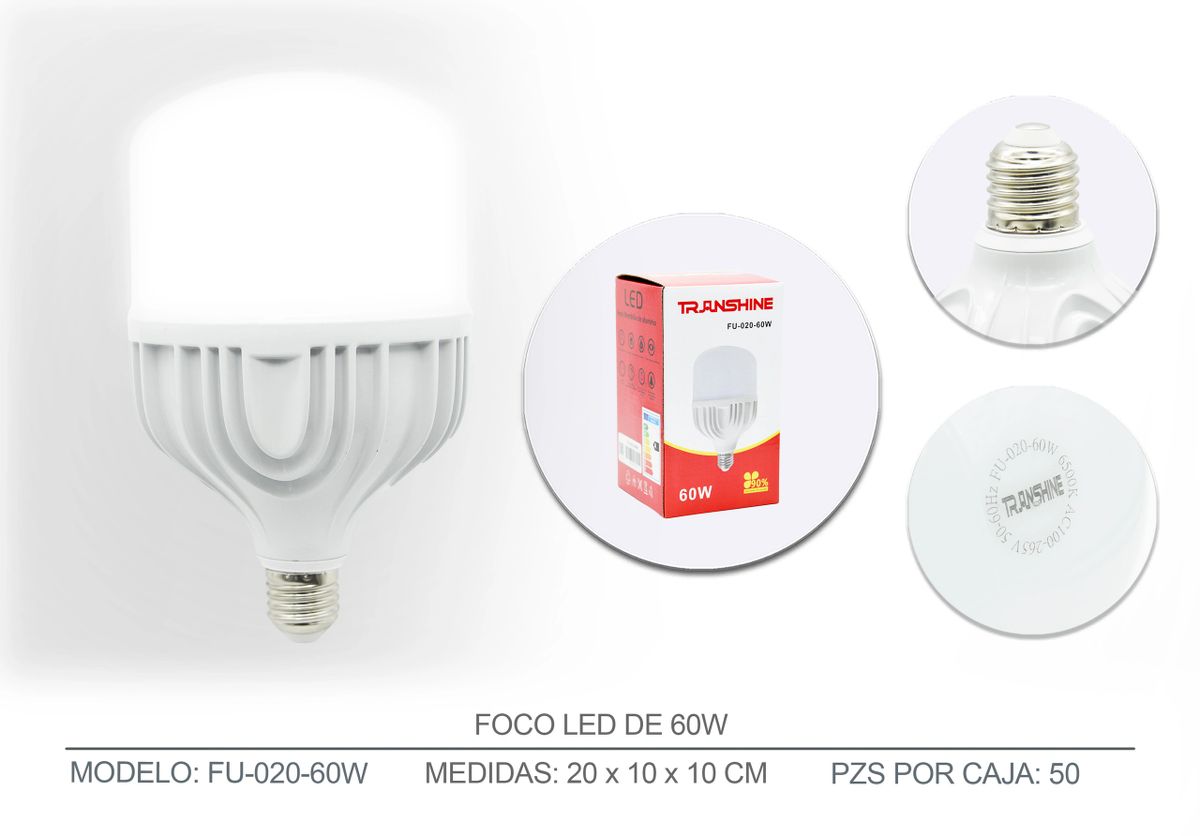 FOCO LED DE 60W/FU-020-60W