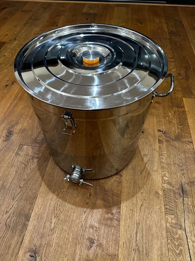 Stainless Steel Metal Honey Bucket (30KG Capacity)