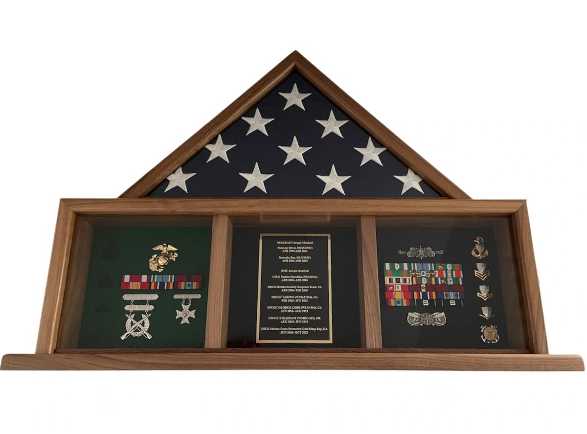 Military Shadowbox Mantle Style
