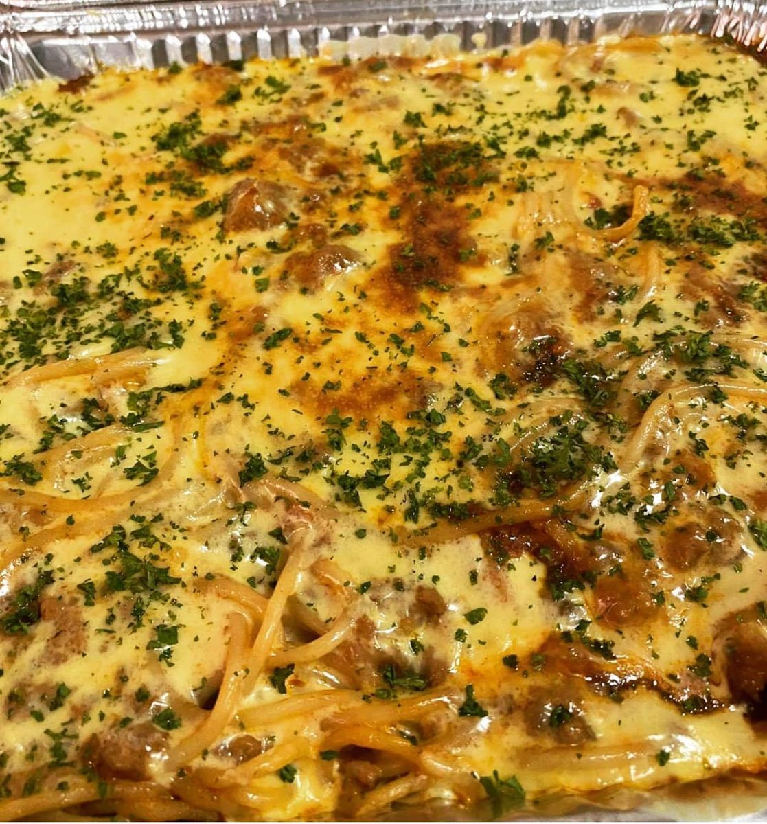 Baked Spaghetti Half