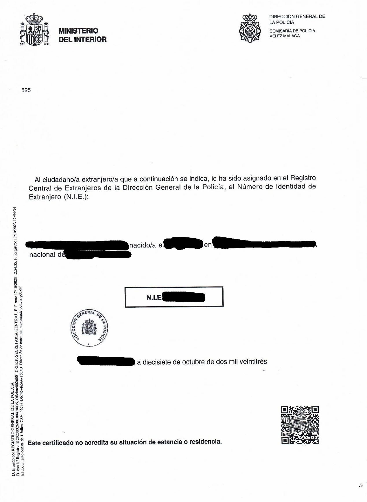 NIE... TIE... NIF.... CUE..... confusion over names