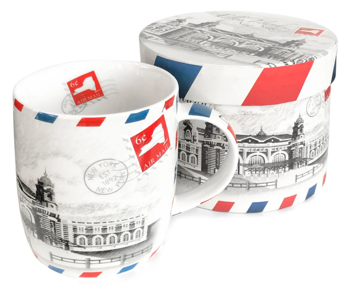 Ellis Island Air Mail Mug