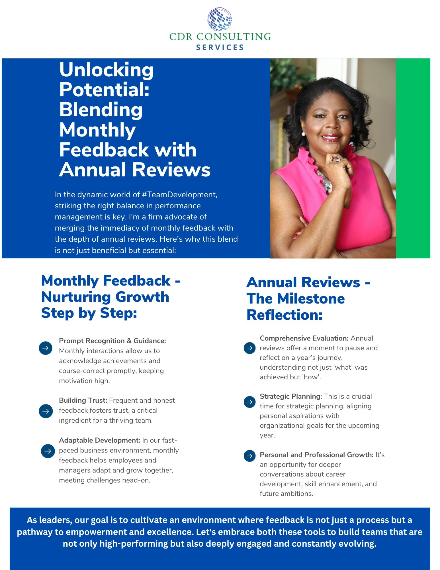 Unlocking Potential: Blending Monthly Feedback with Annual Review