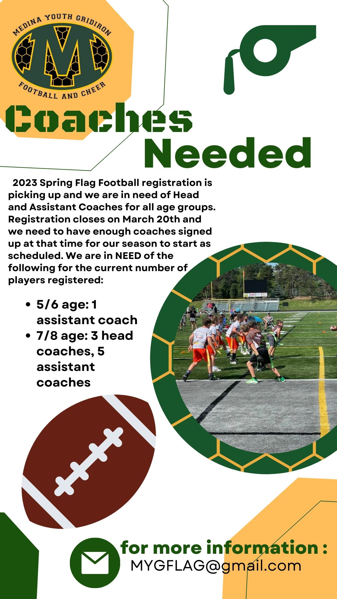 MYG Flag Coaches Needed!