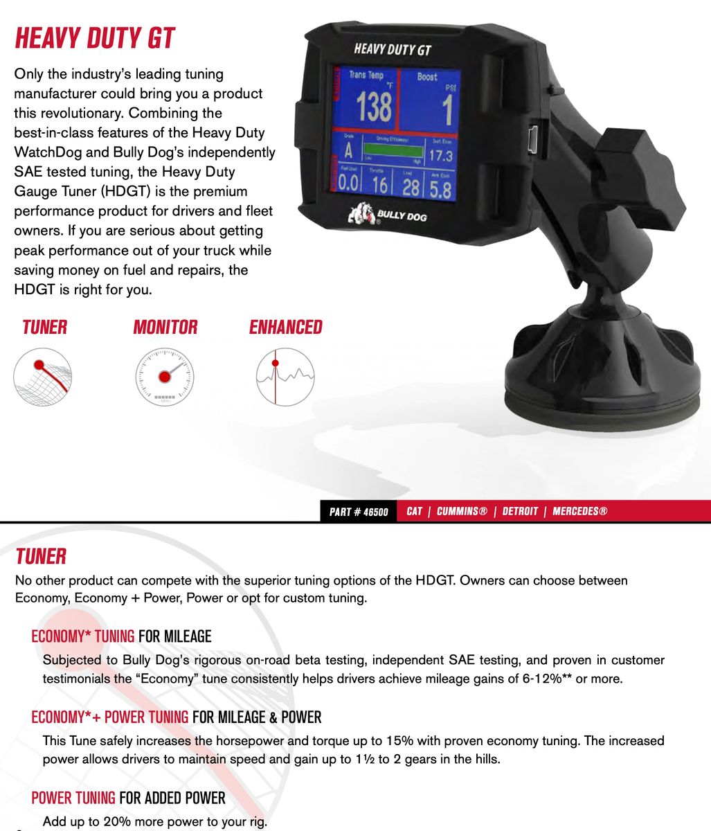 Bully Dog Heavy Duty GT Guage Tuner