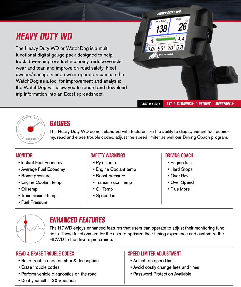 Bully Dog Heavy Duty WD - Watch Dog