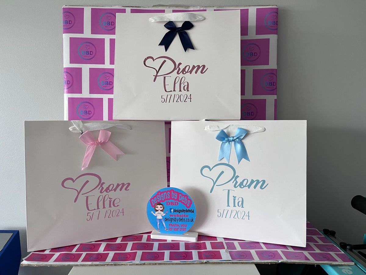 personalised prom gift bags