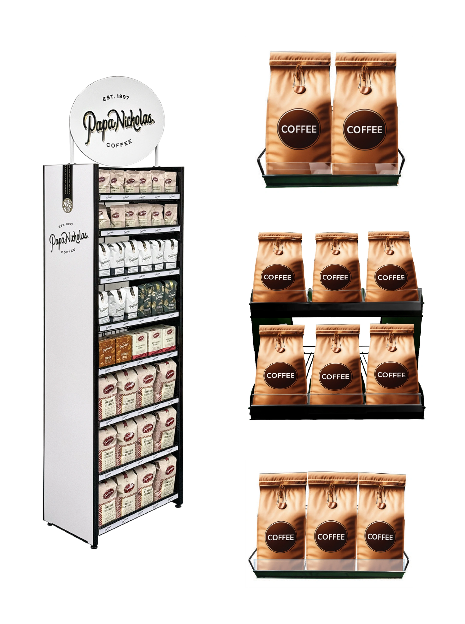 Coffee Displays BY MMI DISPLAY GROUP