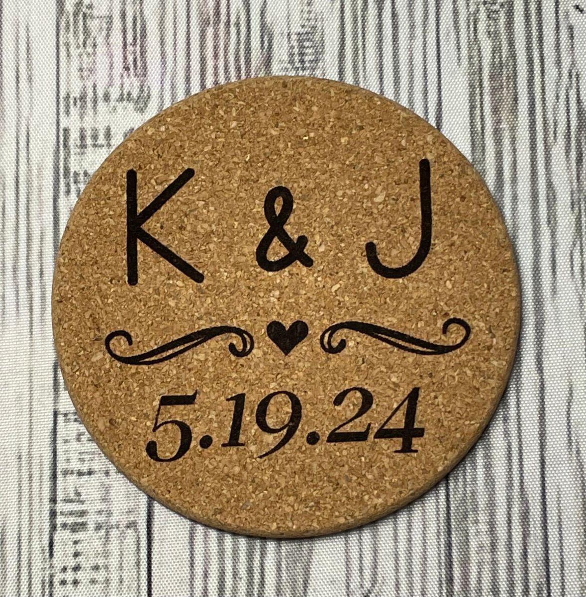 Cork Coasters Wedding Favors for Guests