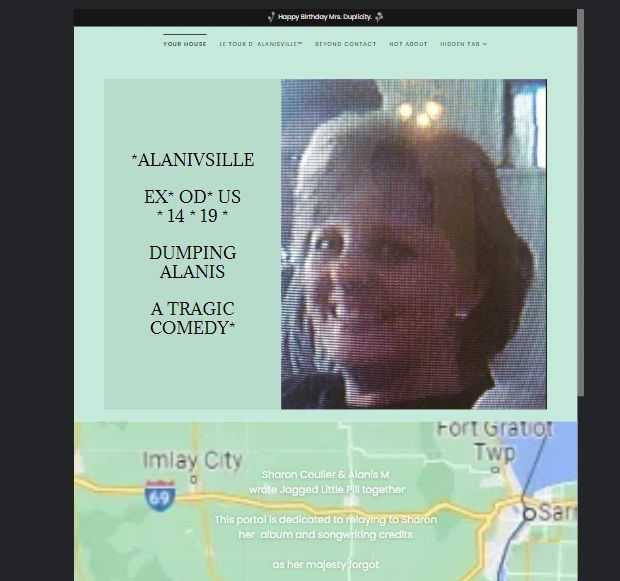 © 1993 Alanisville™ JLiP § Crediting Sharon Coulier *An Older Version ...