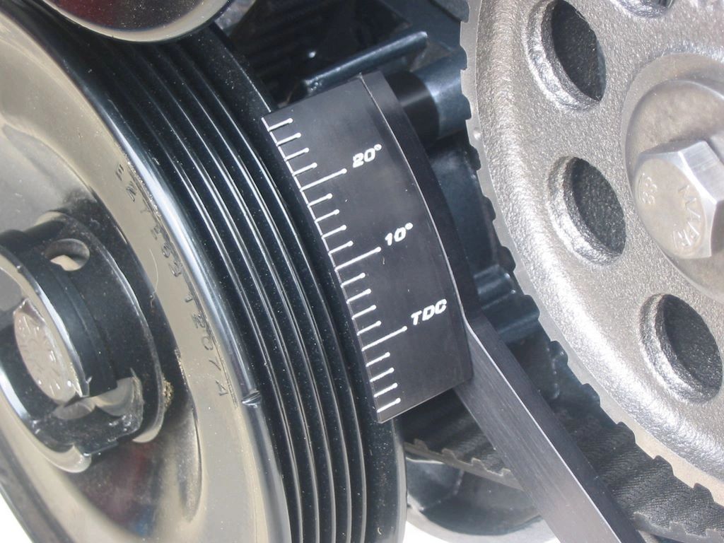 Billet aluminum timing pointer for Ford 2.3