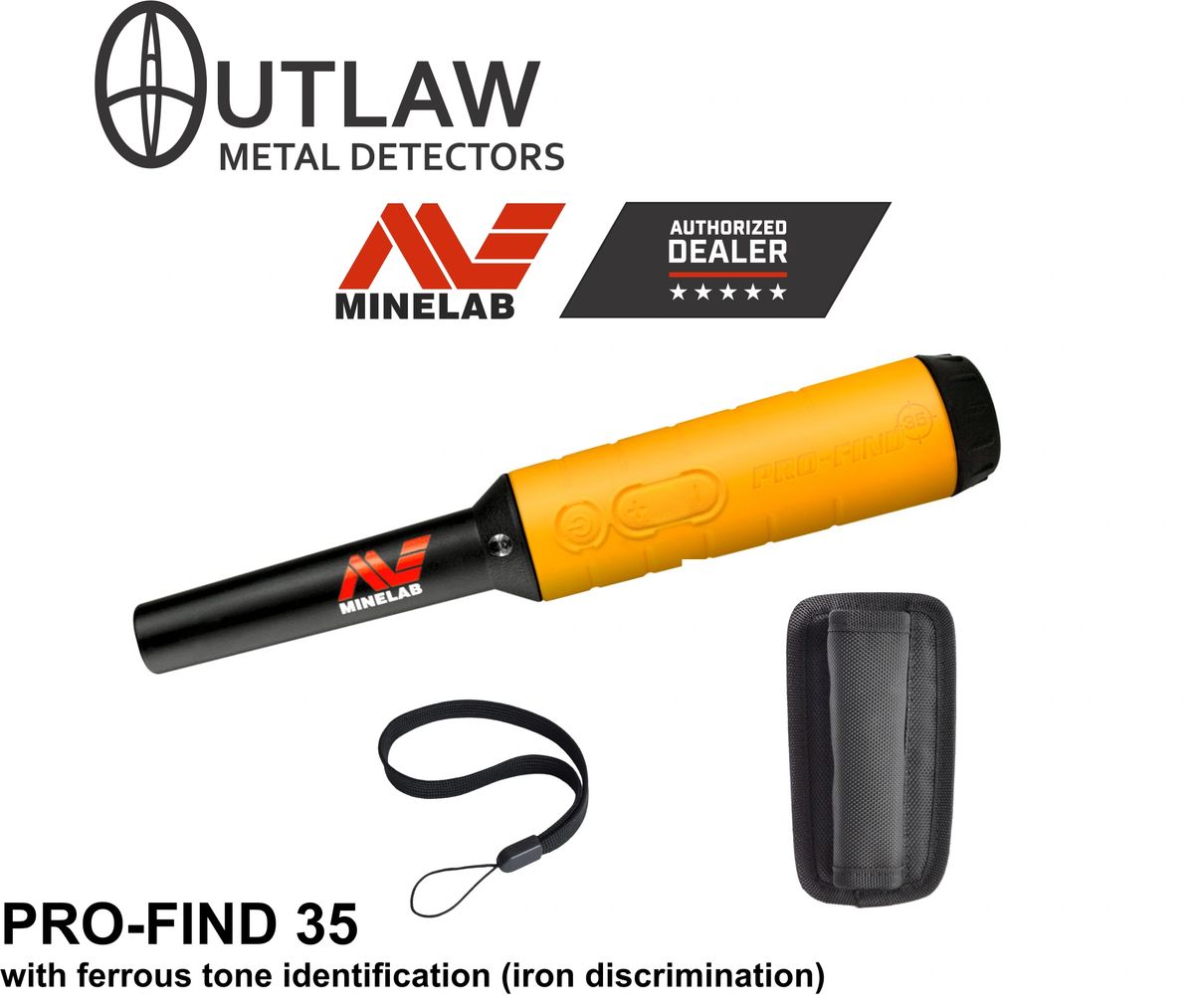 Minelab PRO-FIND 35 Pinpointer with ferrous tone identification