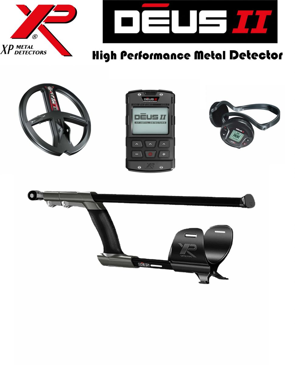 XP Deus II High Performance Metal Detector with 9" Coil - waterproof to ...
