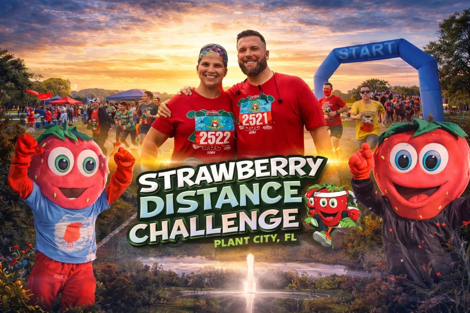 (SDC) Strawberry Distance Challenge - Running, Running, 5k, 10k