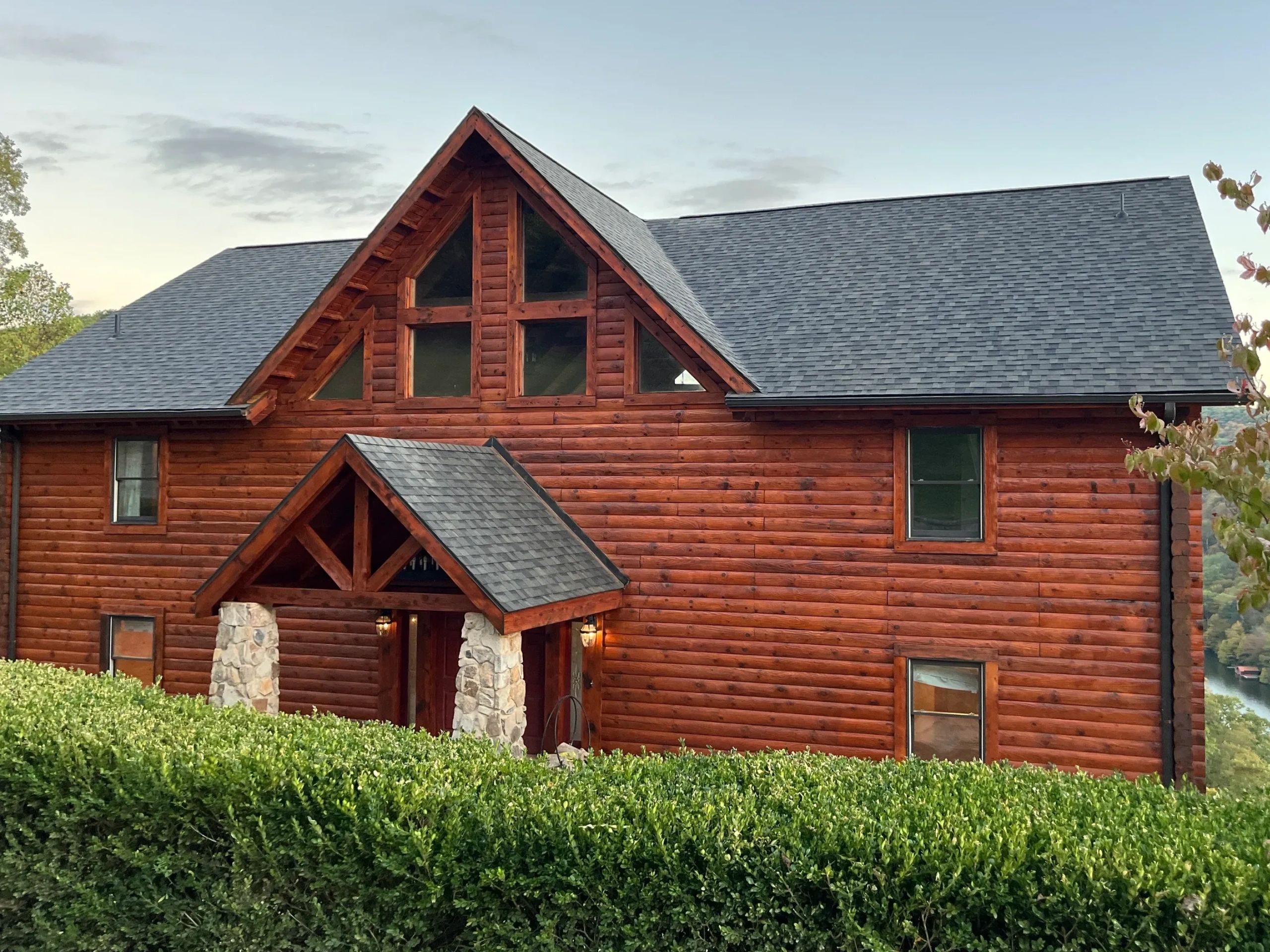 Guide: Restoring a Log Home; Blasting & Staining