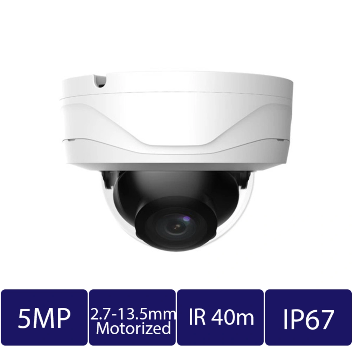 Dhua OEM 5MP IR VARI-FOCAL DOME NETWORK CAMERA (CAM-IP9325E-Z-AI)