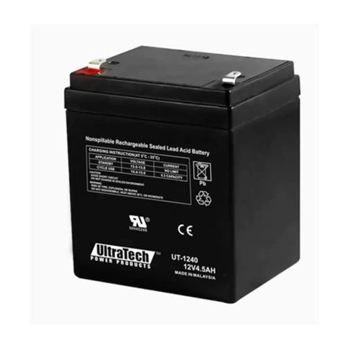 UltraTech IM-1240 12 Volt 4.0 Ah Sealed Lead Acid Battery - F1 Terminal