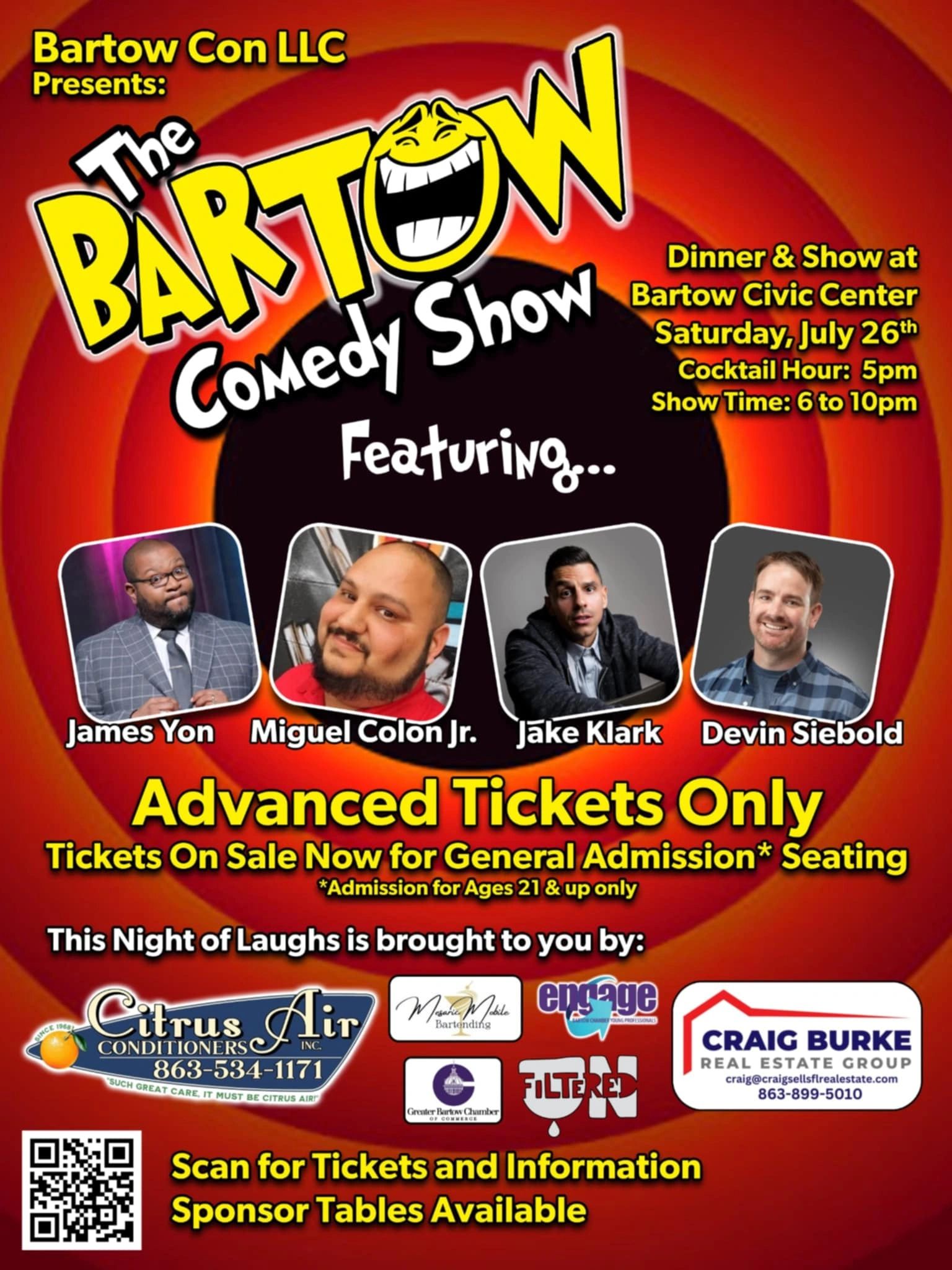 BARTOW COMEDY SHOW @ Bartow Con