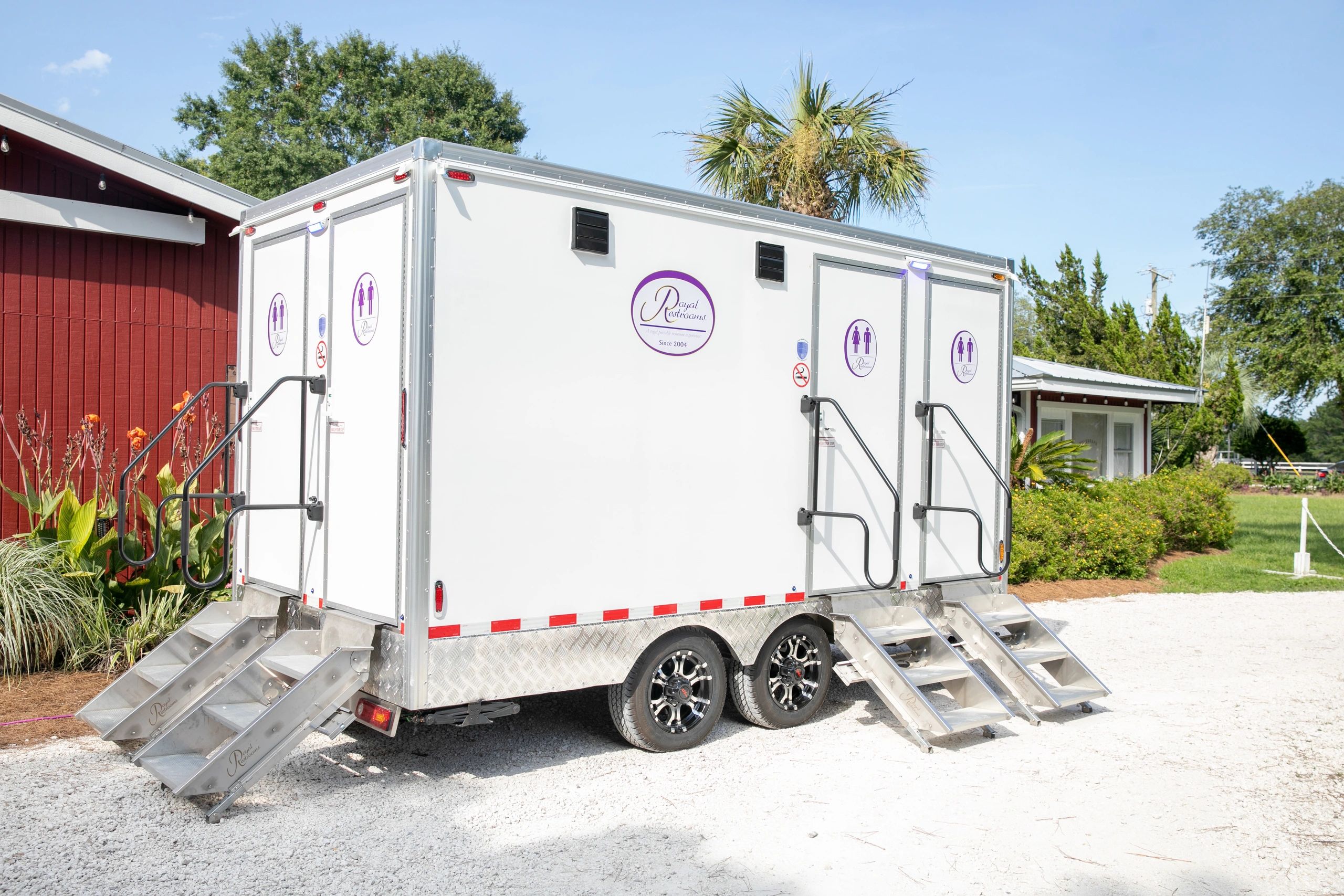 Four Stall Traditional Series Restroom - Airy Transit