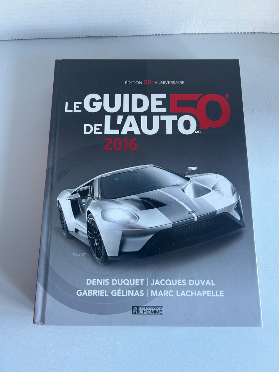 Livre Le Guide de L'Auto 2016