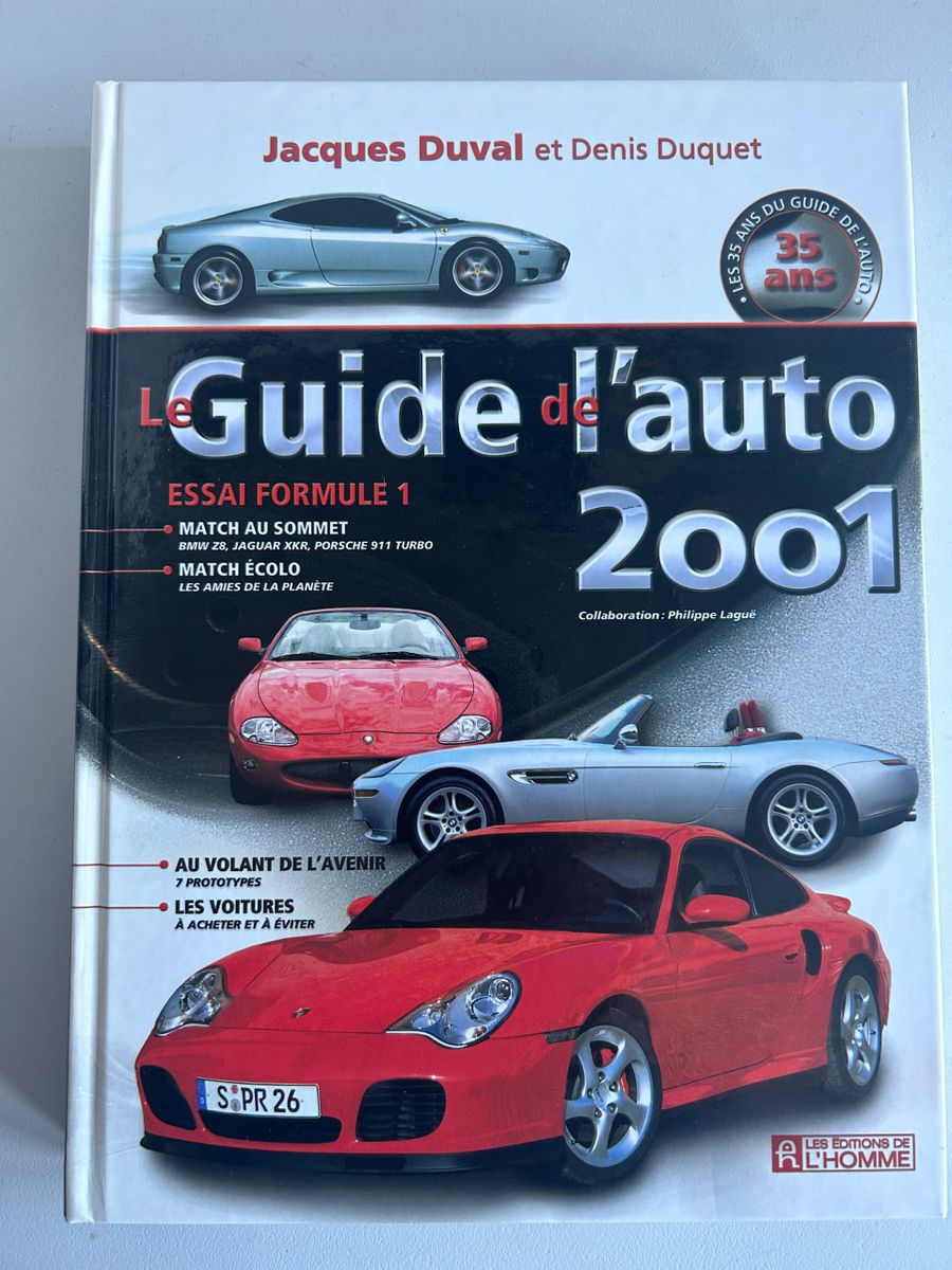 Livre Le Guide de L'Auto 2001