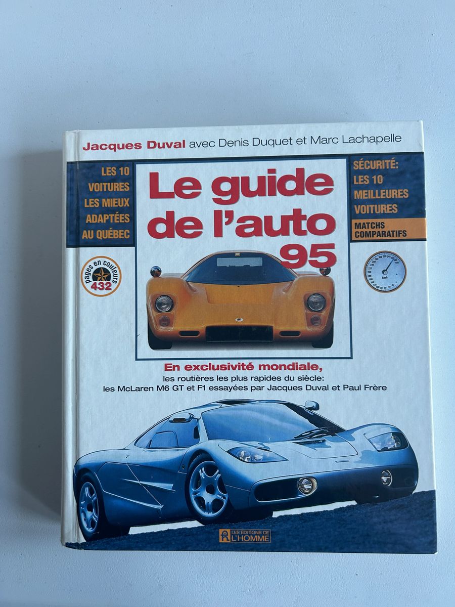 Livre Le Guide de L'Auto 1995