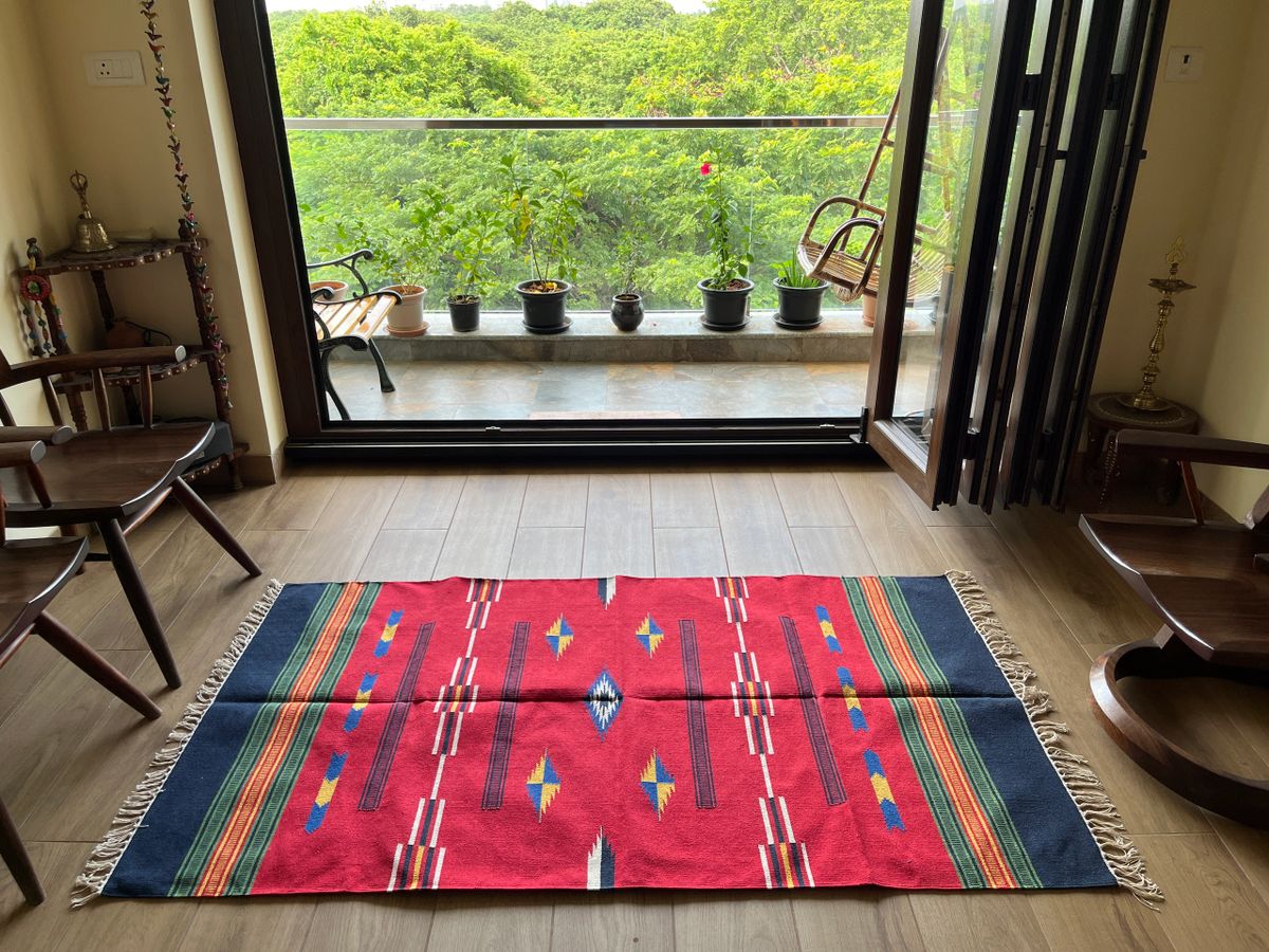 Warangal Dhurrie 3.5ftx6ft D02