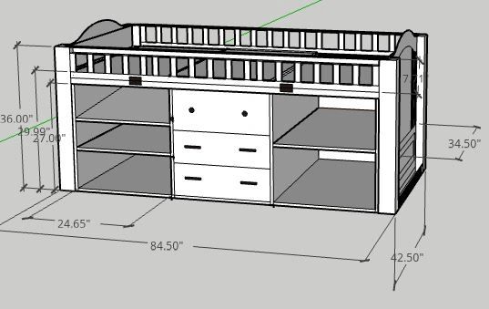 Adult Sized Deluxe Changing Table with shelf (pad/mattress not included)