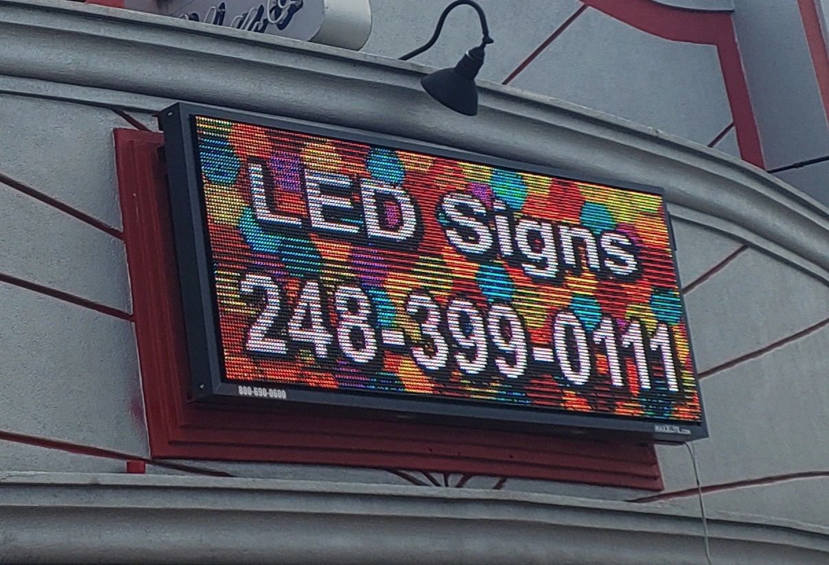 Another MaxxLite LED Sign on Woodward Avenue in Detroit