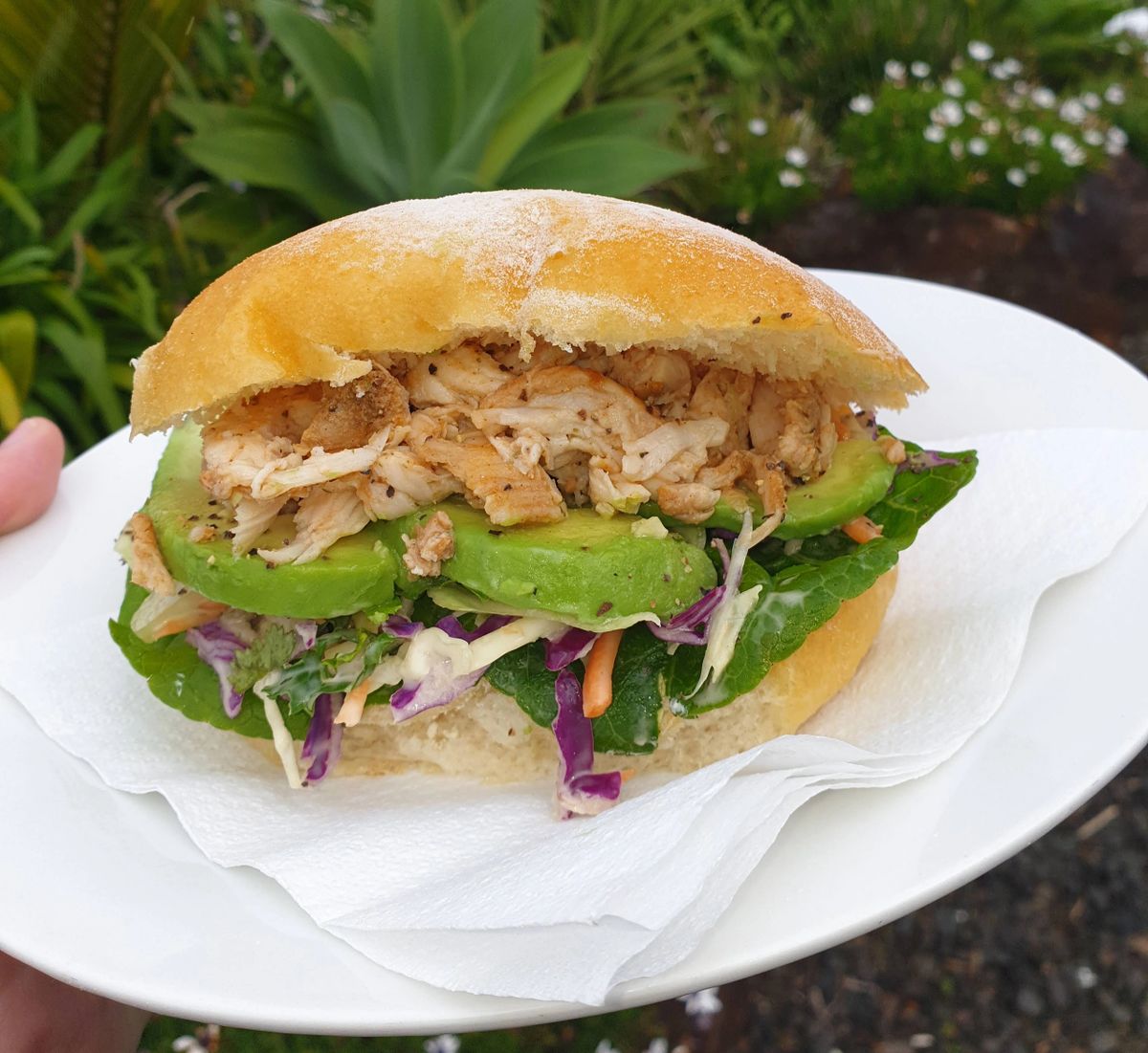 Chicken and Avocado Bap