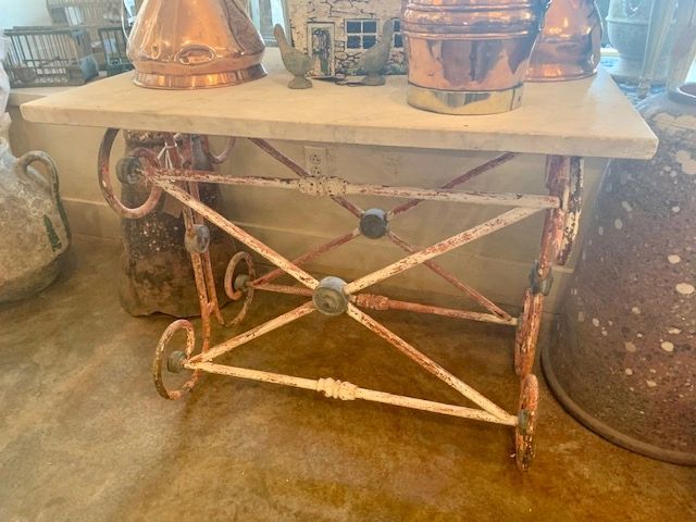 French Pastry Table - Marble Top