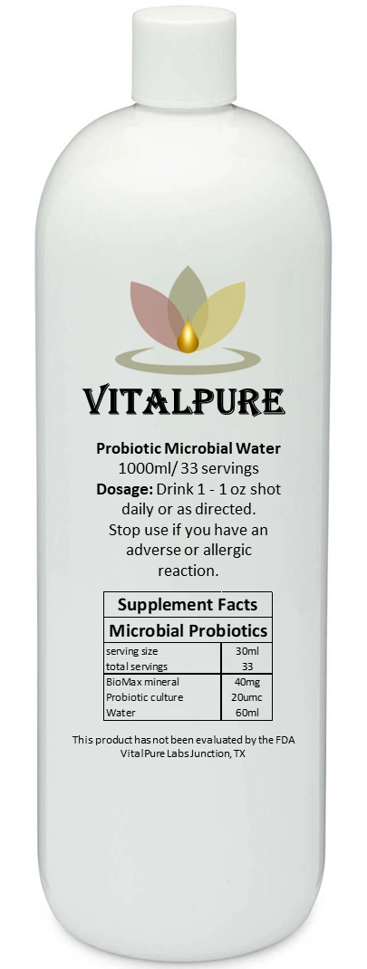1 Liter Microbial Probiotic Water 33 servings