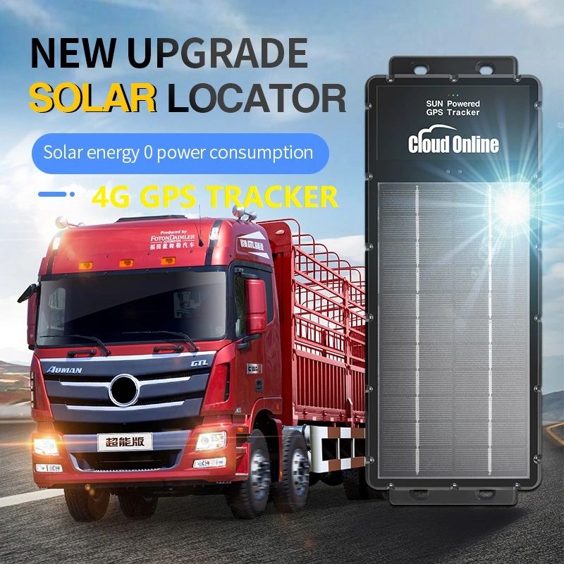 Solar charged rechargeable battery 4G GPS tracker positioning live ...
