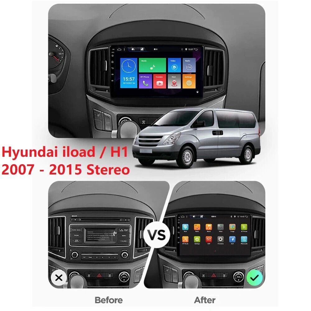For Hyundai H1 iLoad imax starex i800 GPS 2007 - 15 Head Unit CarPlay ...