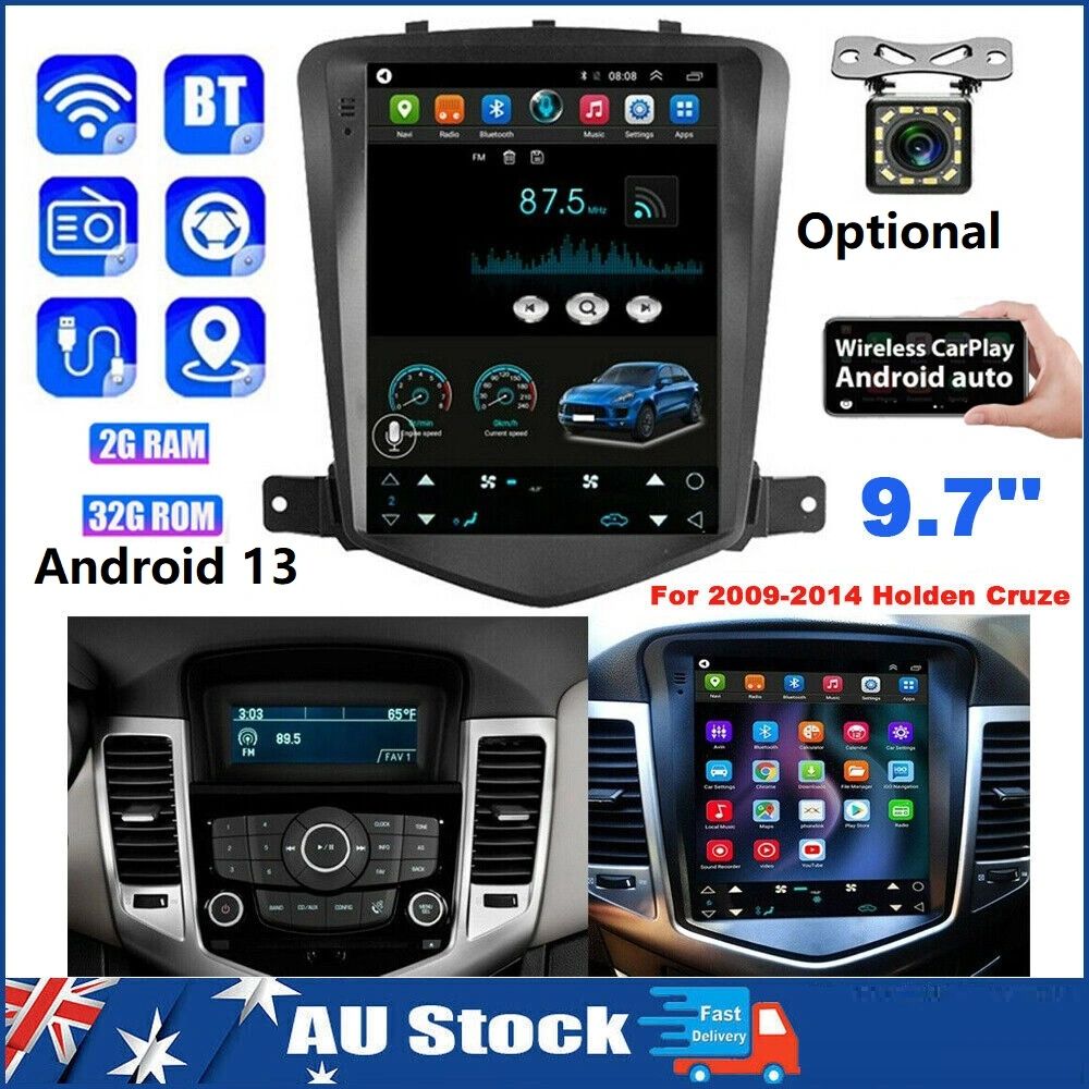 For Holden Cruze chevrolet 09 - 2015 Android 13 Car Radio GPS head unit ...