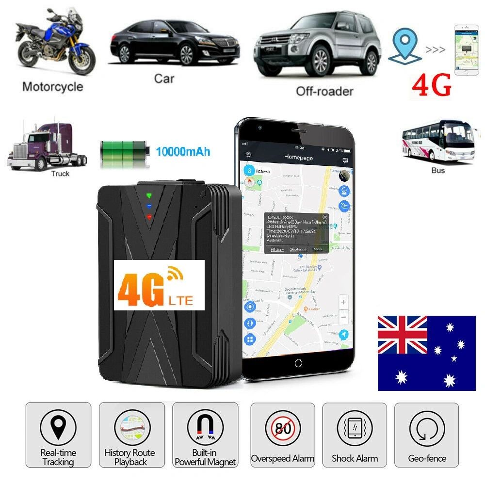 4G GPS Car Tracker 10000mAh LK970B-4G Strong Magnetic Vehicle Real-time ...