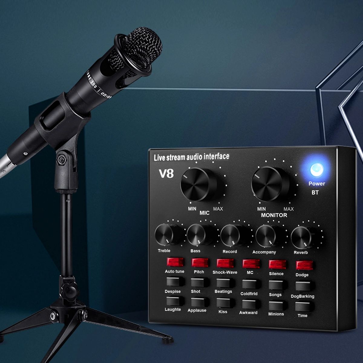 External Sound Card for Mobile smart Phone condenser mic Live usb ...