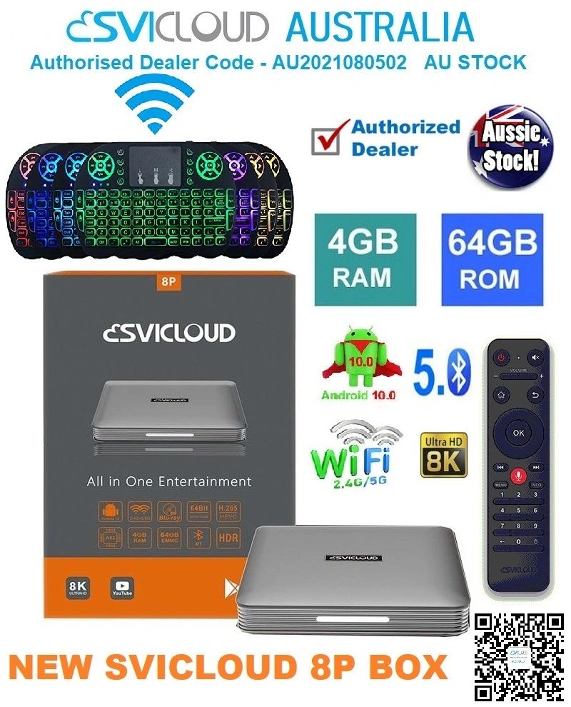 Sviclould Australia 澳洲小云电视盒子 - SVICLOUD 8P TV Box + Free Baclit mini ...