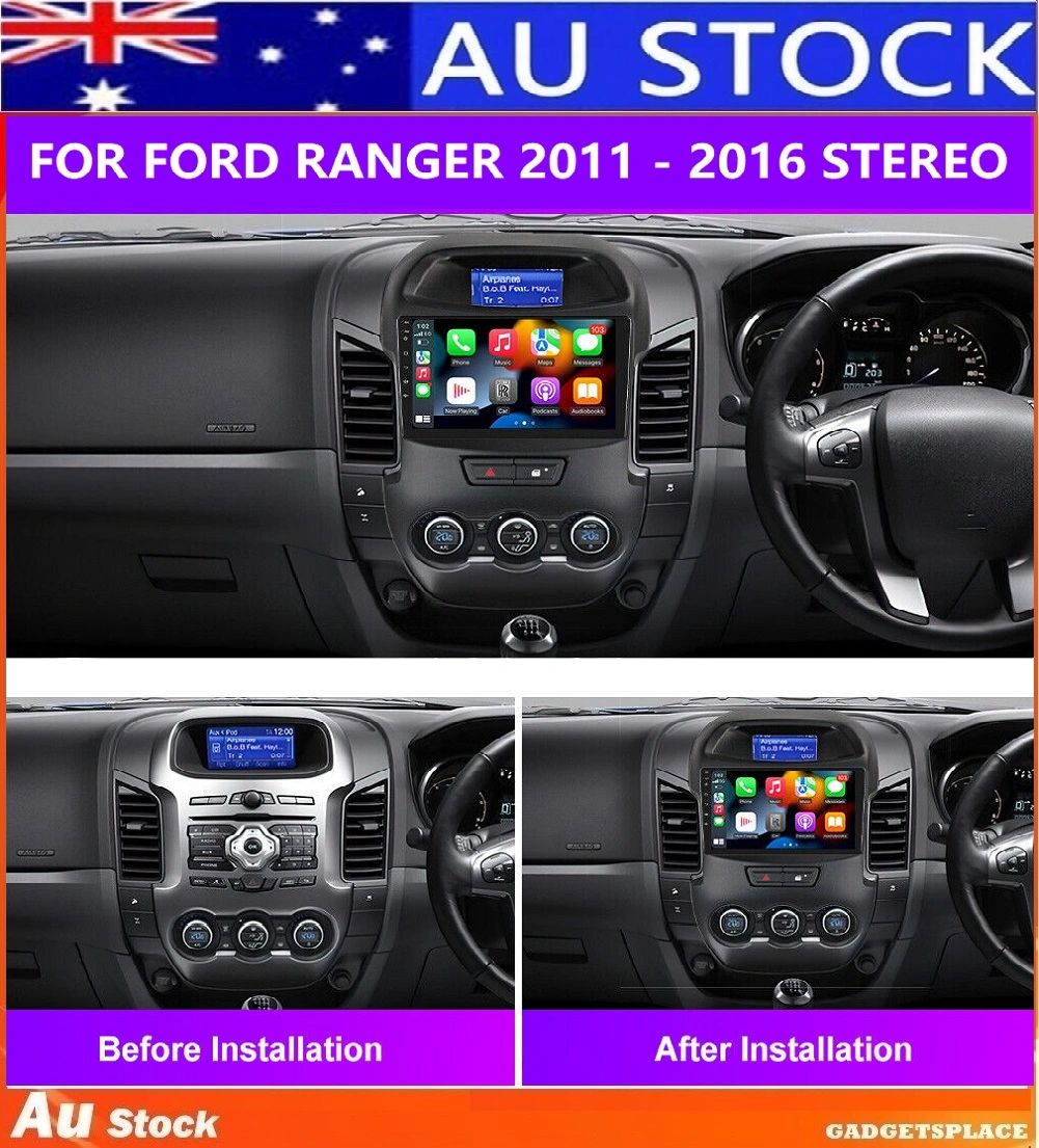 For Ford Ranger F250 2011 - 2016 9 inch CarPlay Android 13 Auto Car ...