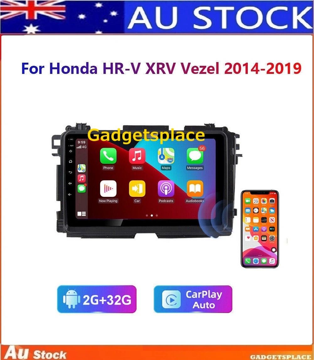 For Honda Vezel HRV HR-V 2014 - 2020 Carplay Android 2+32GB Car GPS ...