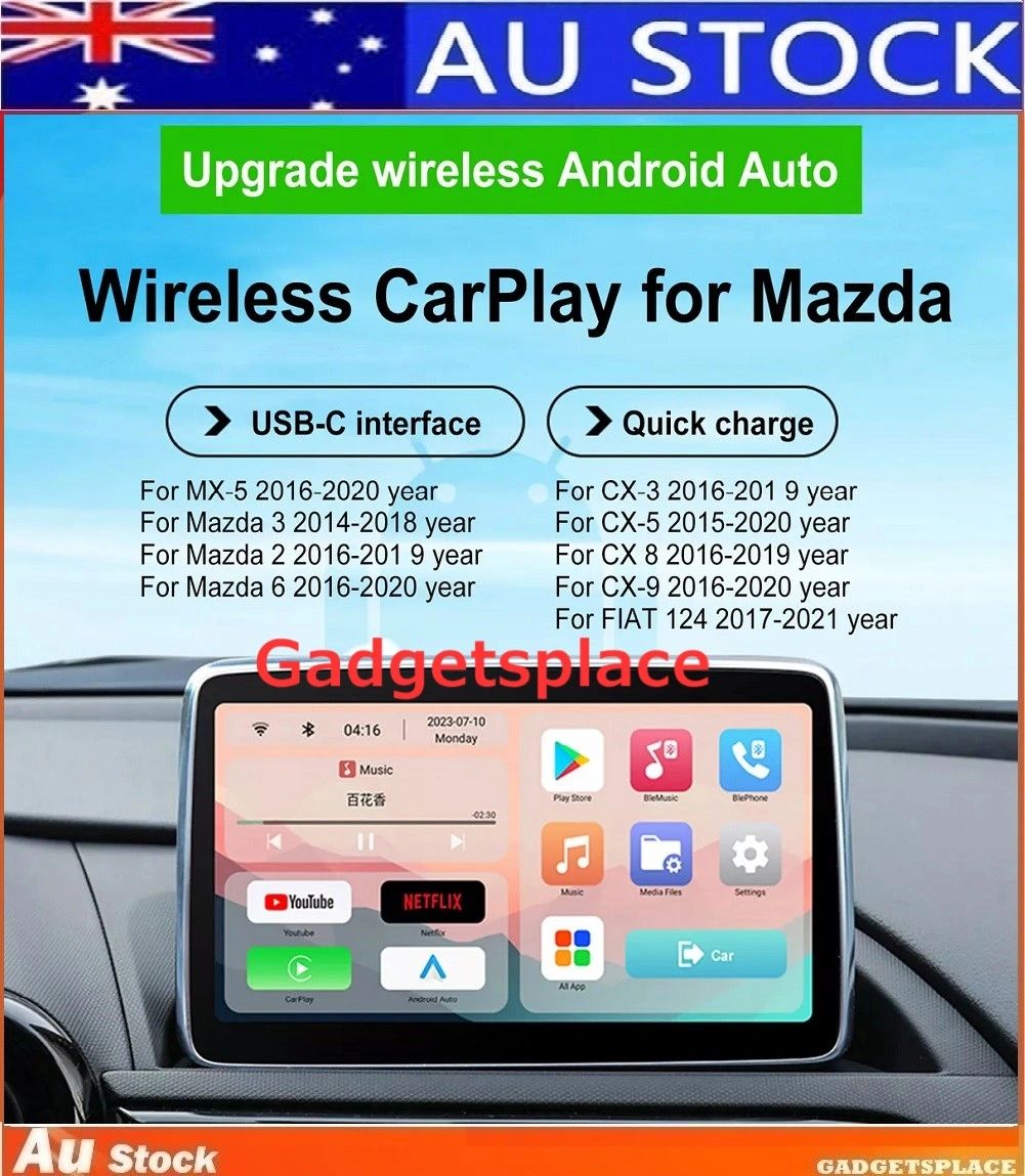 factory stereo to Wireless CarPlay Android auto Type c decoder Adapter ...