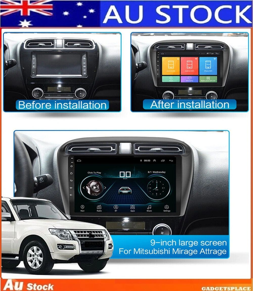 For Mitsubishi Mirage 6 2012 - 2018 Android 13 Car Stereo Radio GPS ...