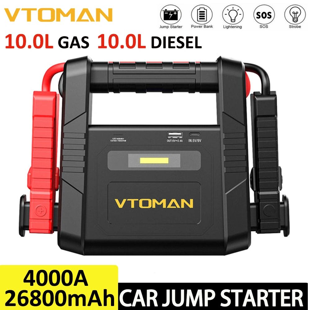 VTOMAN Car Jump Starter Pack Battery Charger Booster Portable Power ...