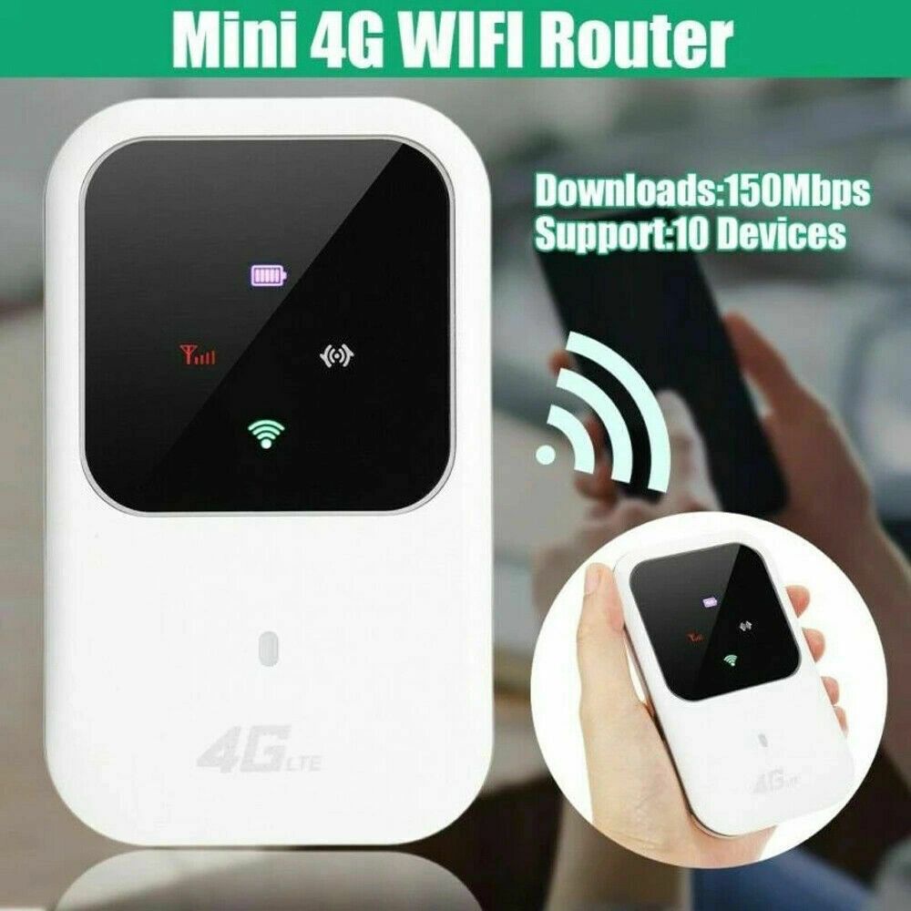 Wireless Unlocked 4G LTE Mobile Portable WiFi Router SIM Card MIFI ...