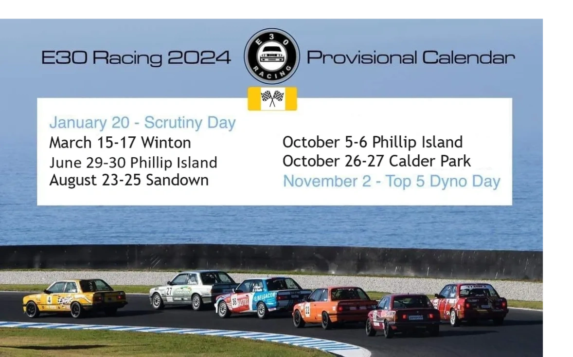 Racing Calendar 2024