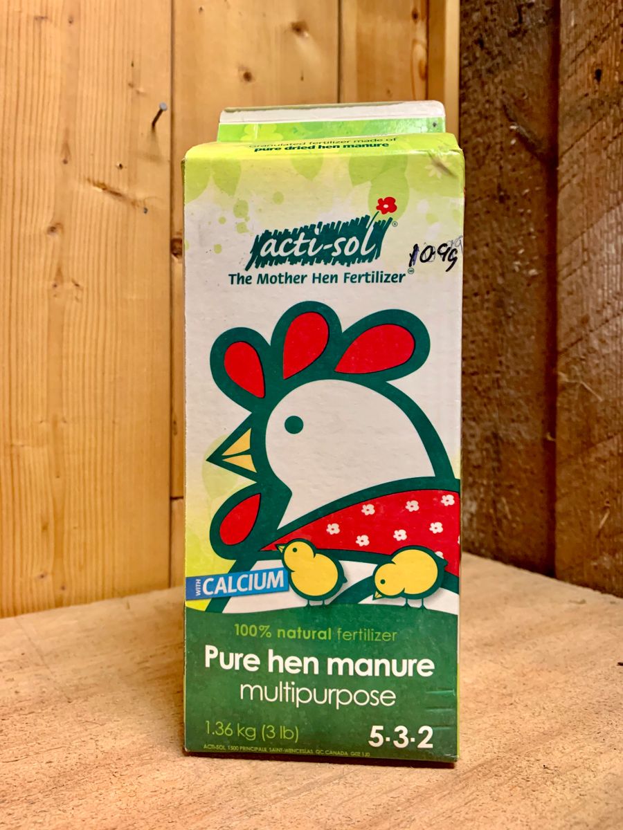Acti-sol 'Pure Hen Manure' Organic Fertilizer | 5-3-2 | 1.36 kg