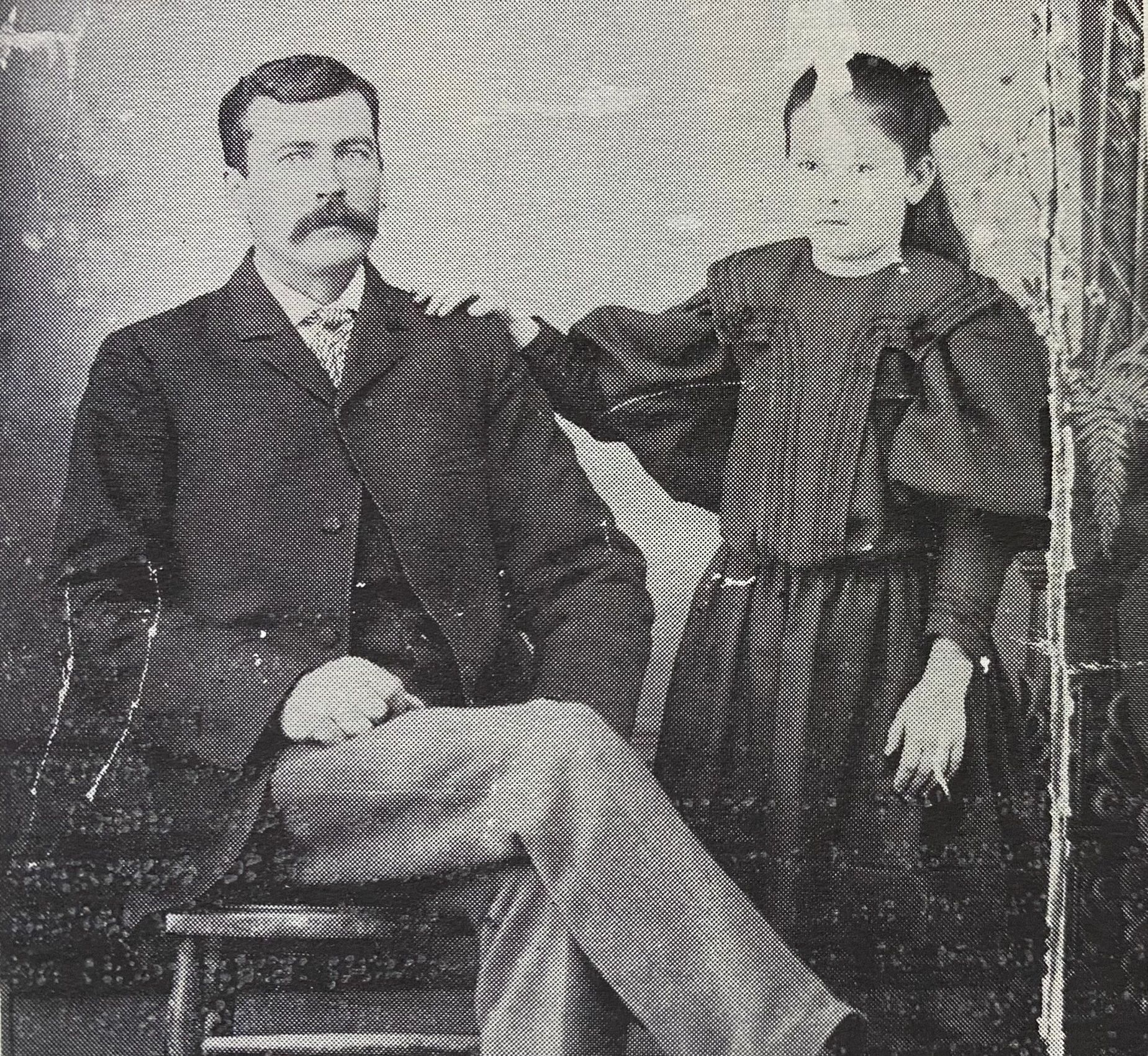 Charles McCarty and his daughter, Mae (circa 1900)