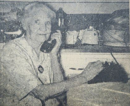 Oldest user of telephone service in the McIntosh Exchange Area