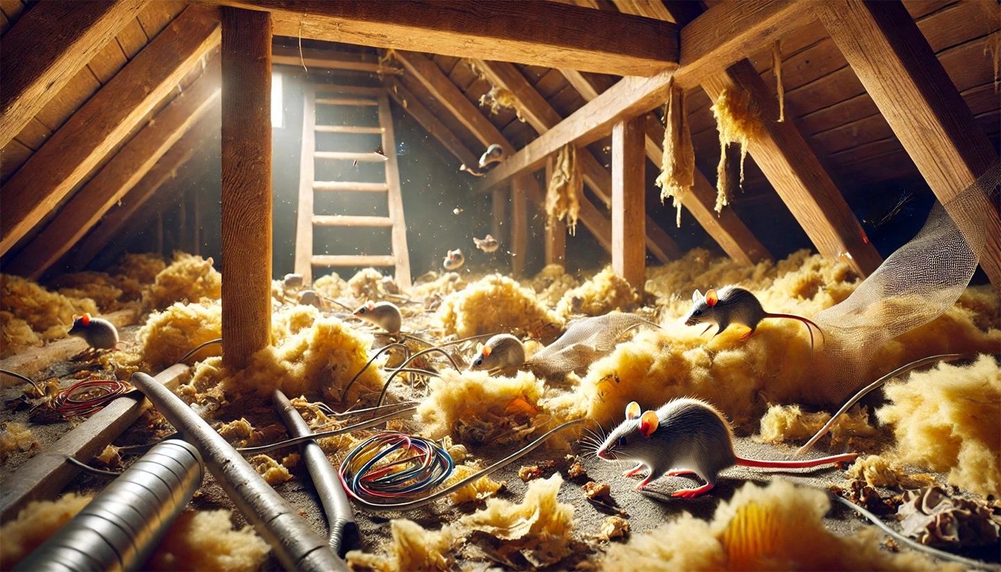 The Dangers of Not Removing Insulation Damaged by Rodents